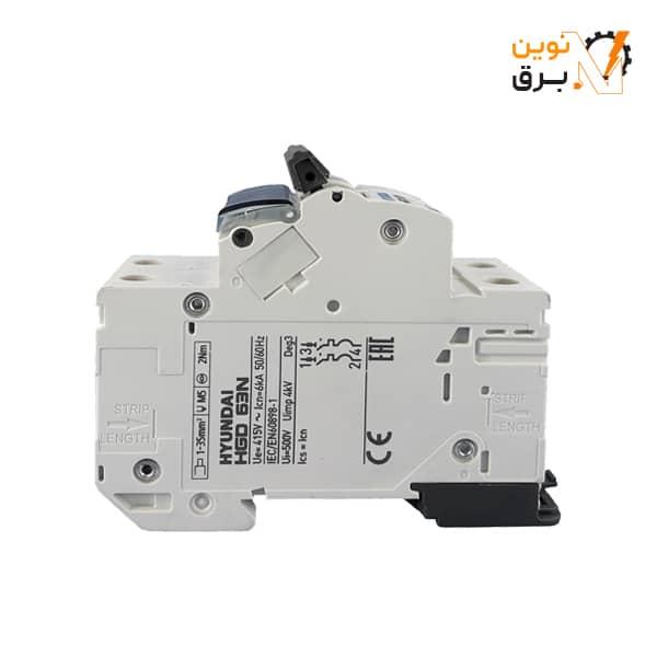 کلید مینیاتوری دو پل 32 آمپر تیپ C هیوندای [اصل + ارسال فوری + قیمت عالی]☑
