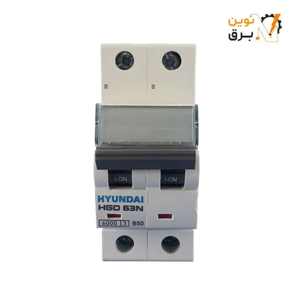 کليد مینیاتوری دو پل 50 آمپر تیپ B [ارسال فوری + گارانتی]?